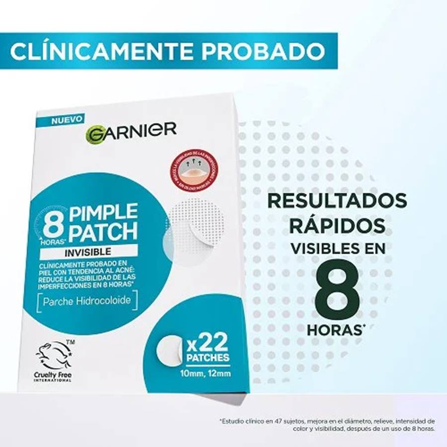 GARNIER PIMPLE PATCH 8 HORAS INVISIBLE. PARCHES PARA ACNÉ