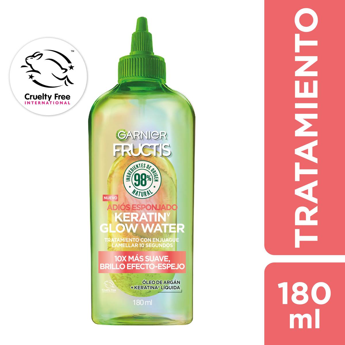 Tratamiento anti frizz Keratin Glow Water | Garnier Chile