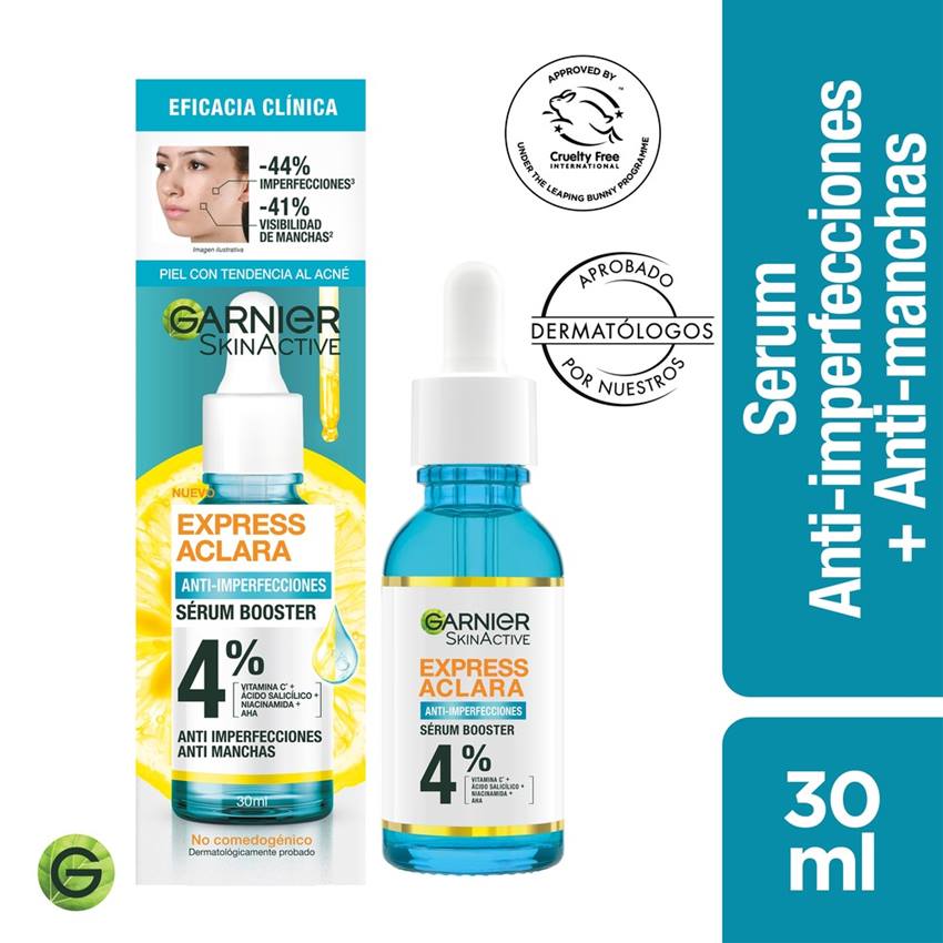 Serum Anti-Imperfecciones Express Aclara 30 ML | Garnier Chile