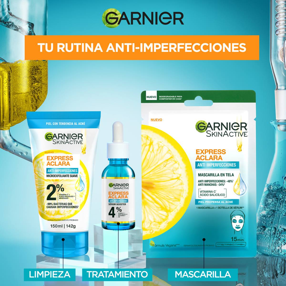 Serum Anti-Imperfecciones Express Aclara 30 ML | Garnier Chile