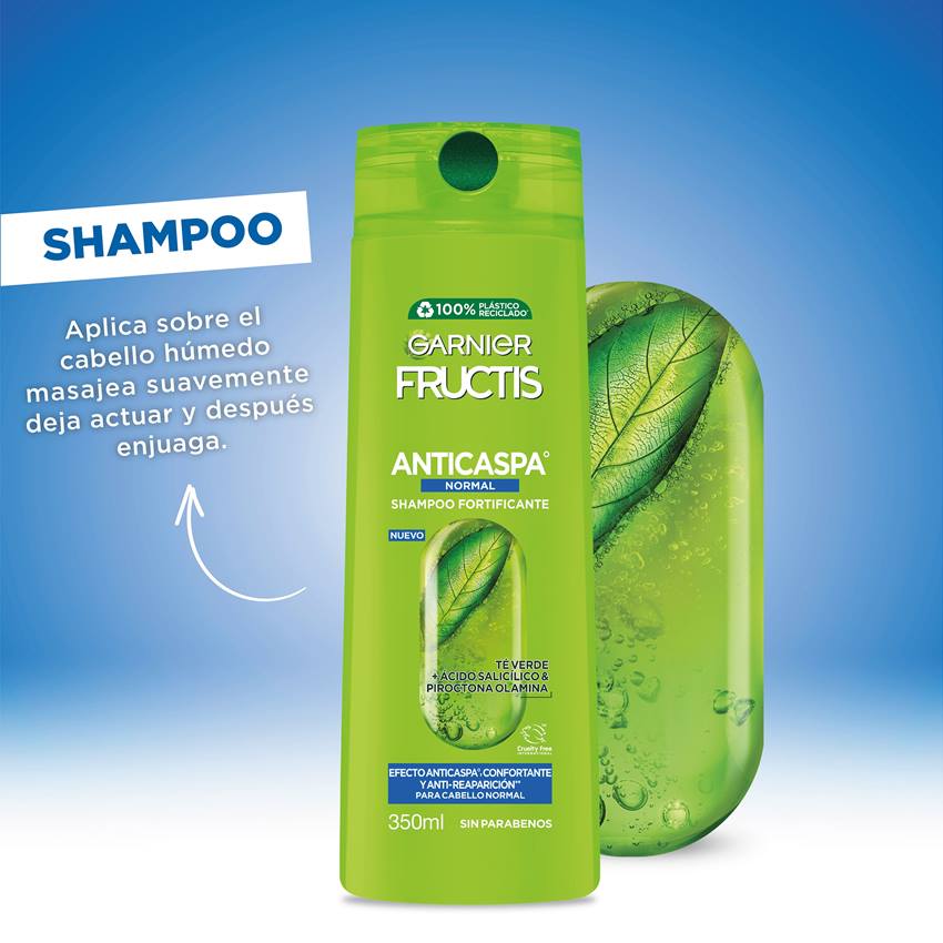 Shampoo Anticaspa Fructis cabello normal | Garnier Chile