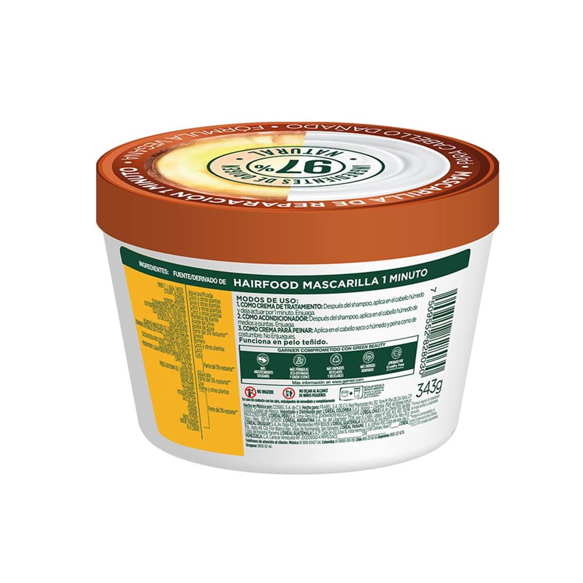 Hair Food Coco 350ml Shampoo Nutritivo Fructis Garnier