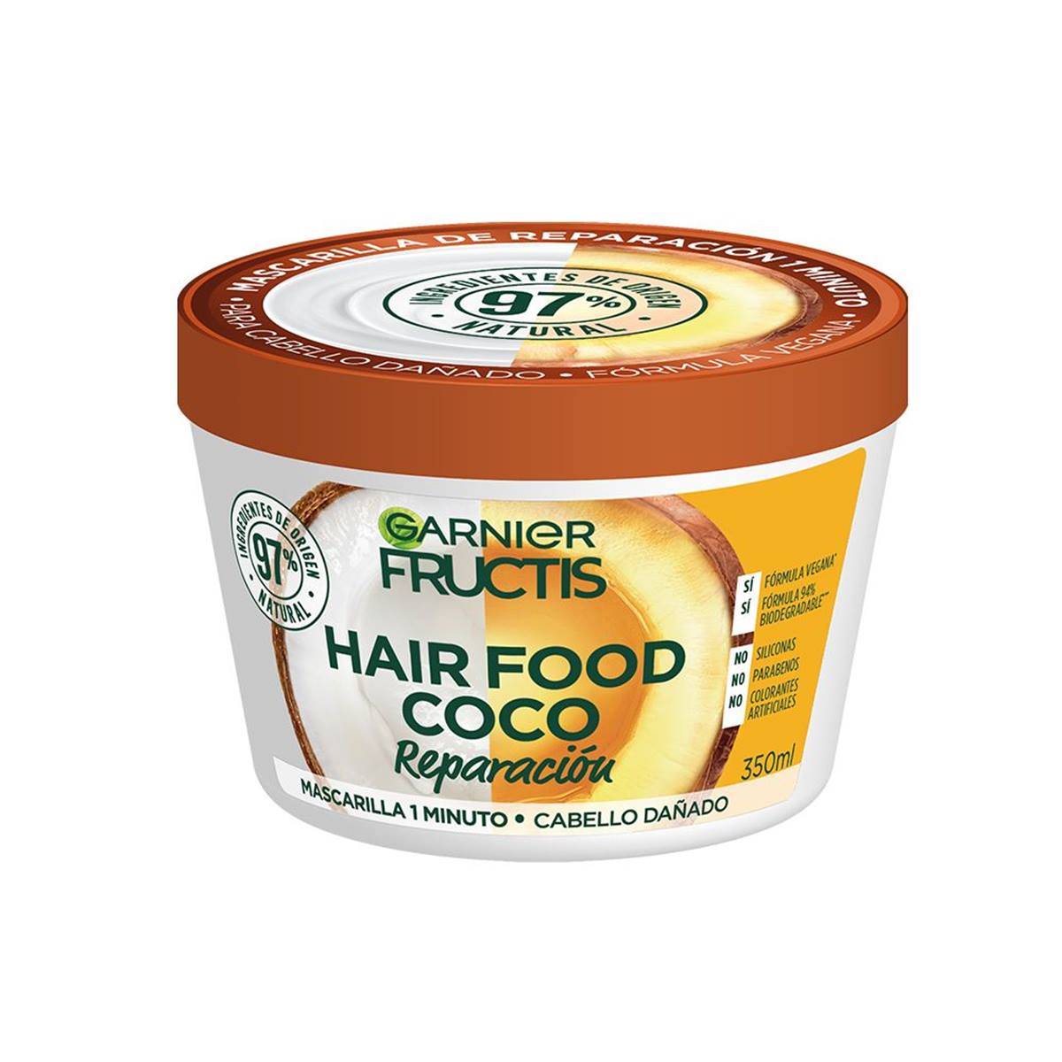 Hair Food Coco 350ml Shampoo Nutritivo Fructis Garnier