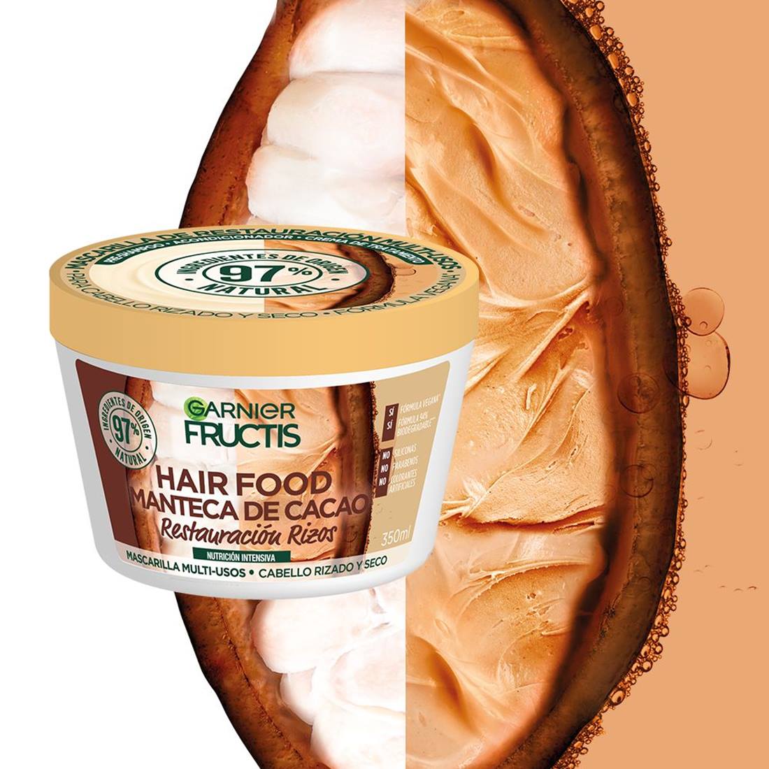 Mascarilla Hair Food Manteca de Cacao 350 ml - Garnier Chile