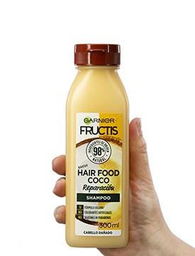 Shampoo Fructis Hair Food Coco para Pelo Dañado | Garnier Chile