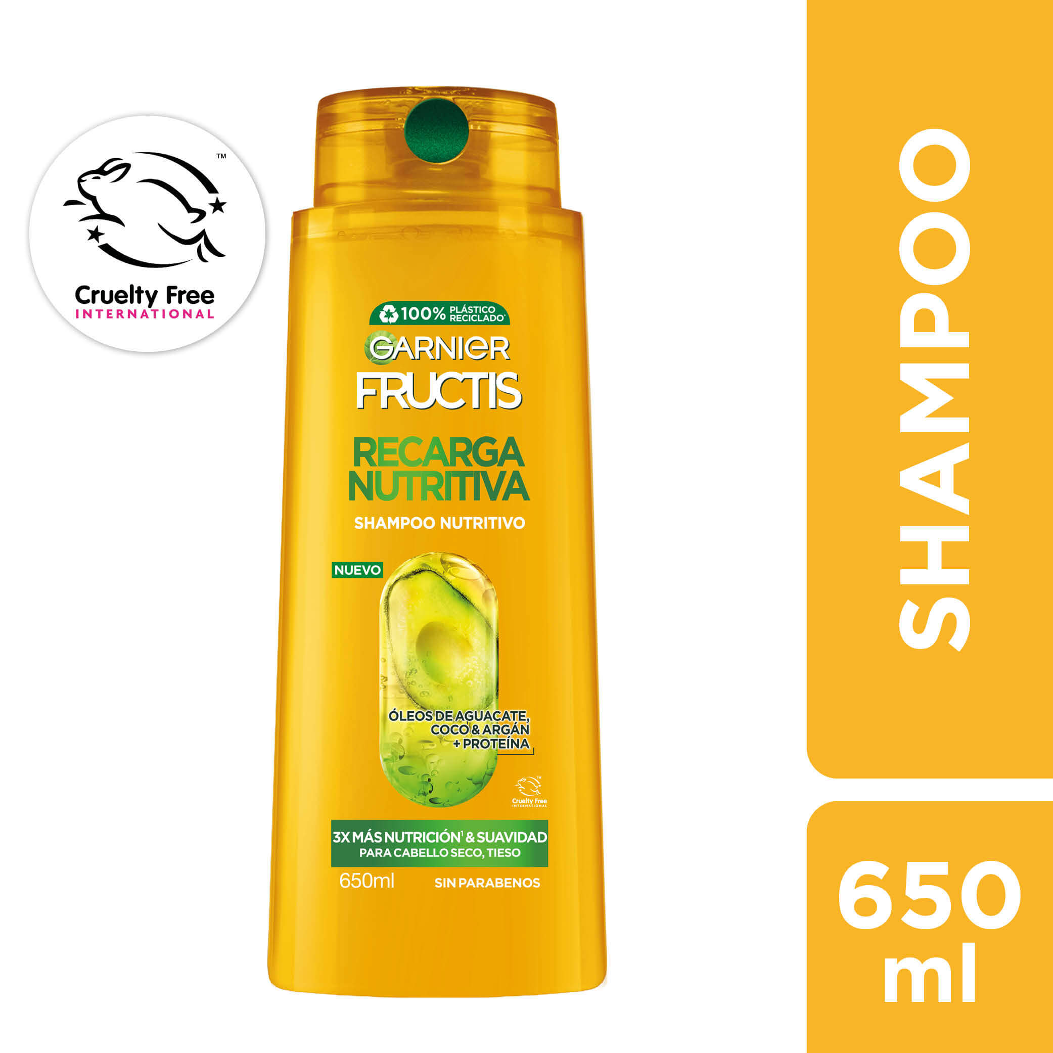 Shampoo Recarga Nutritiva 650ml: Nutrición Intensiva