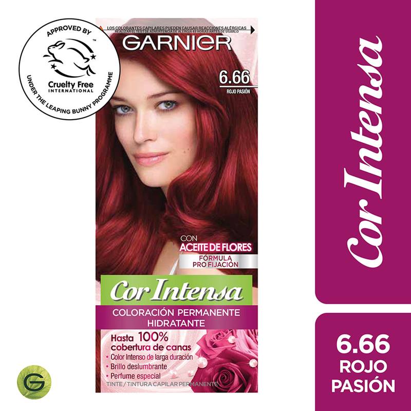 Coloración Cor Intensa 6.66 Rojo Pasión | Garnier Chile