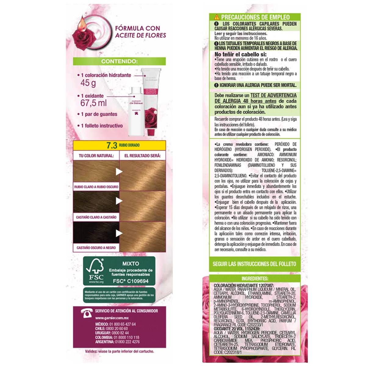 Coloración Cor Intensa 7.3 Rubio Dorado | Cor Intensa | Garnier