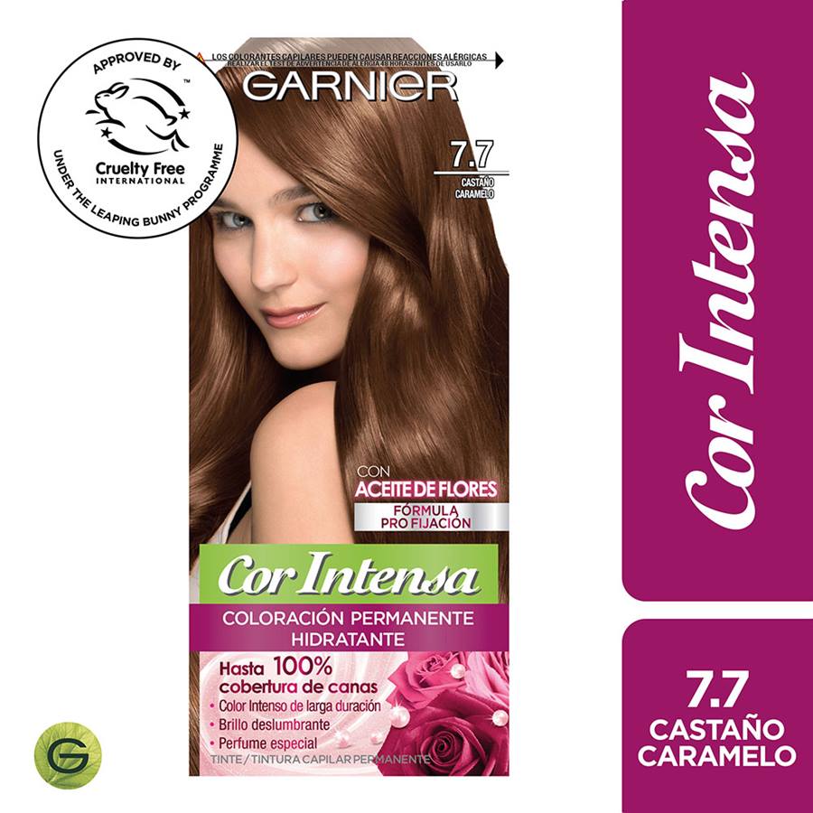 Coloración Cor Intensa 7.7 Castaño Caramelo | Garnier Chile