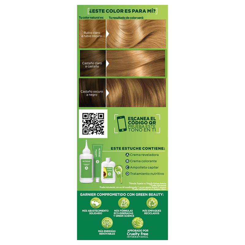 Coloración 73 Miel Nutrisse, Un Tono Duradero | Garnier