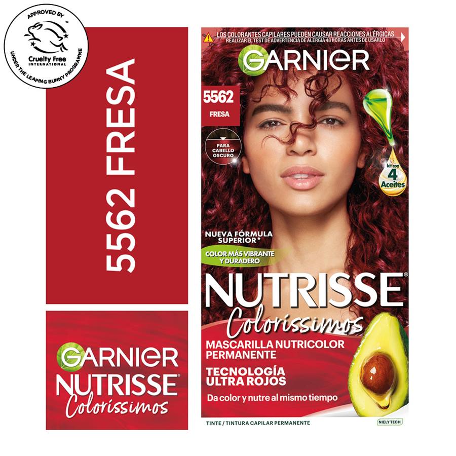 Coloración 5562 Fresa Nutrisse Colorissimo | Garnier Chile
