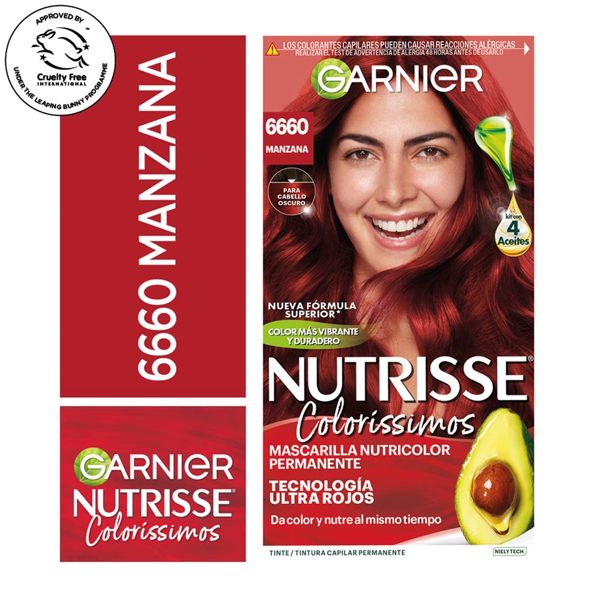 Coloración 6660 Manzana Nutrisse Colorissimo | Garnier Chile