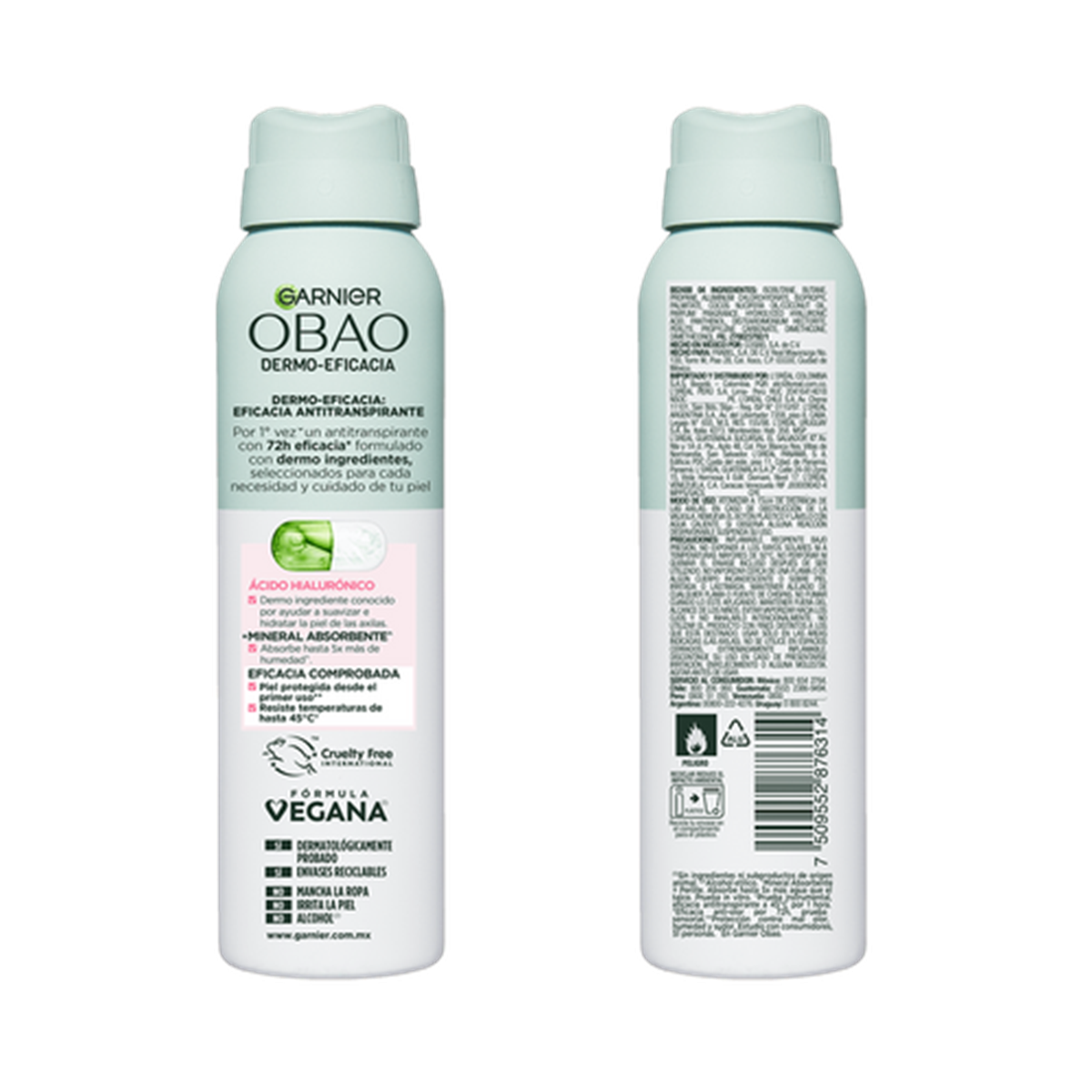 Antitranspirante Obao Dermo-Eficacia Hialurónico aerosol | Garnier