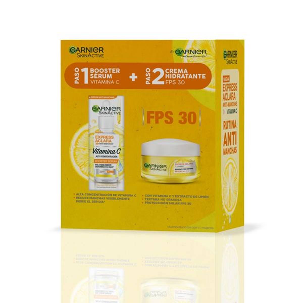 Pack Anti-Manchas Serum + Crema SPF 30 - Garnier Chile