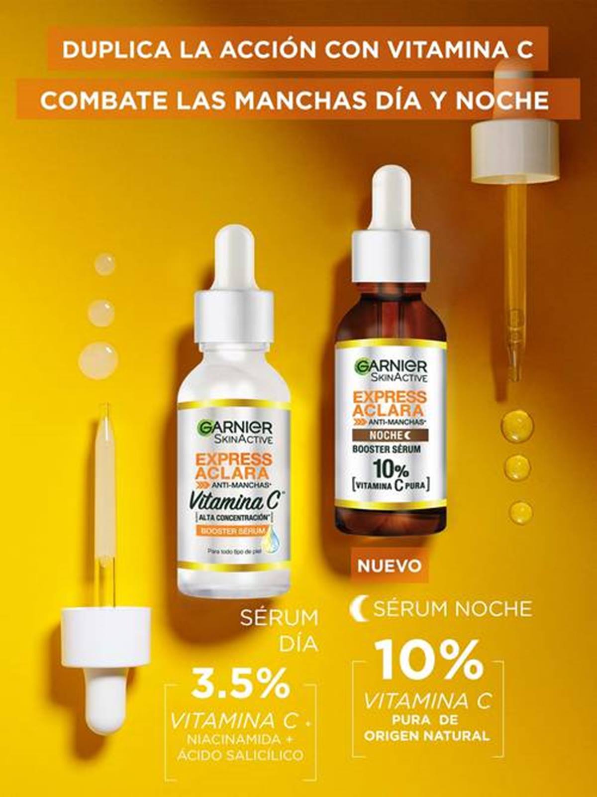 Serum Noche 10% Vitamina C Garnier 30ml - Garnier Chile