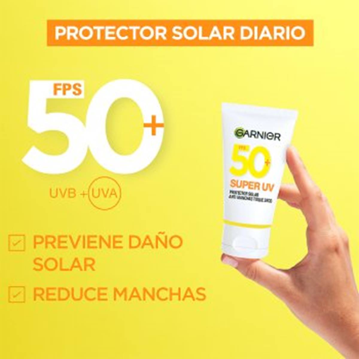 GARNIER SUPER UV PROTECTOR SOLAR FACIAL ANTI MANCHAS TOQUE SECO